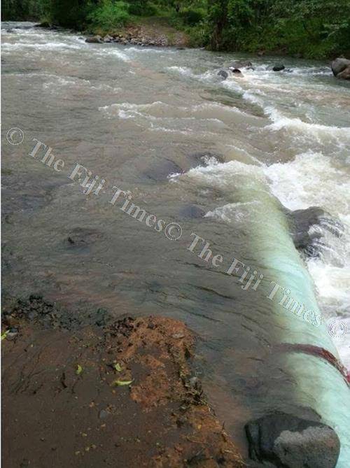 Flood hinders pipe work - The Fiji Times