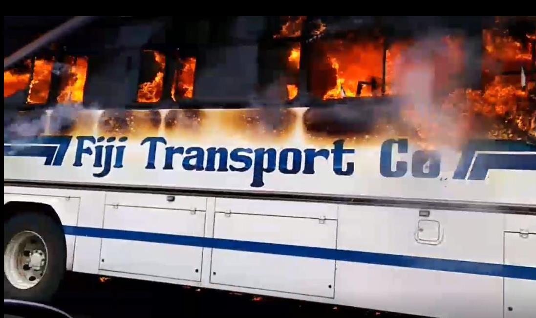 Passengers escape Lautoka bus fire - The Fiji Times