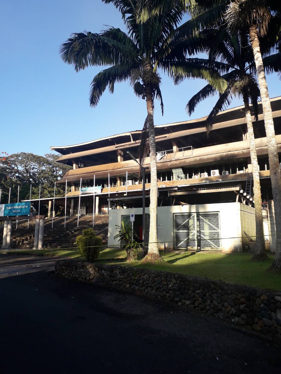 NFA begin investigations into fire at USP's SAS building - The Fiji Times