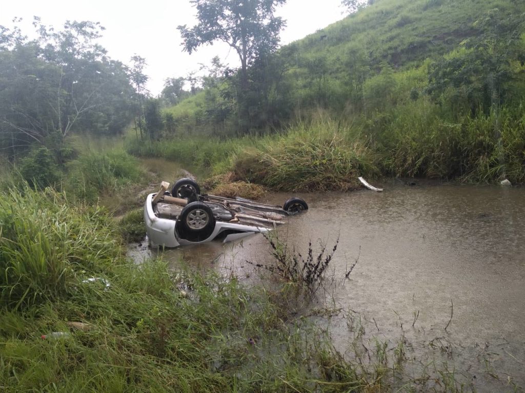 Driver rushed to hospital after car overturns in ditch - The Fiji Times