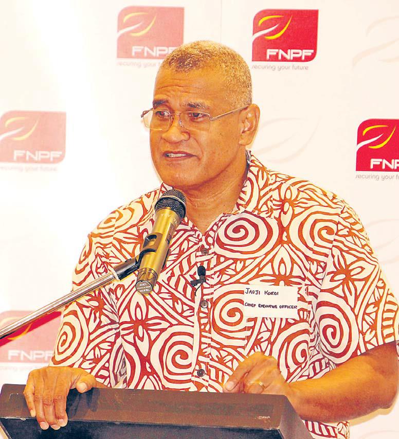 Members' funds are safe: Koroi - The Fiji Times