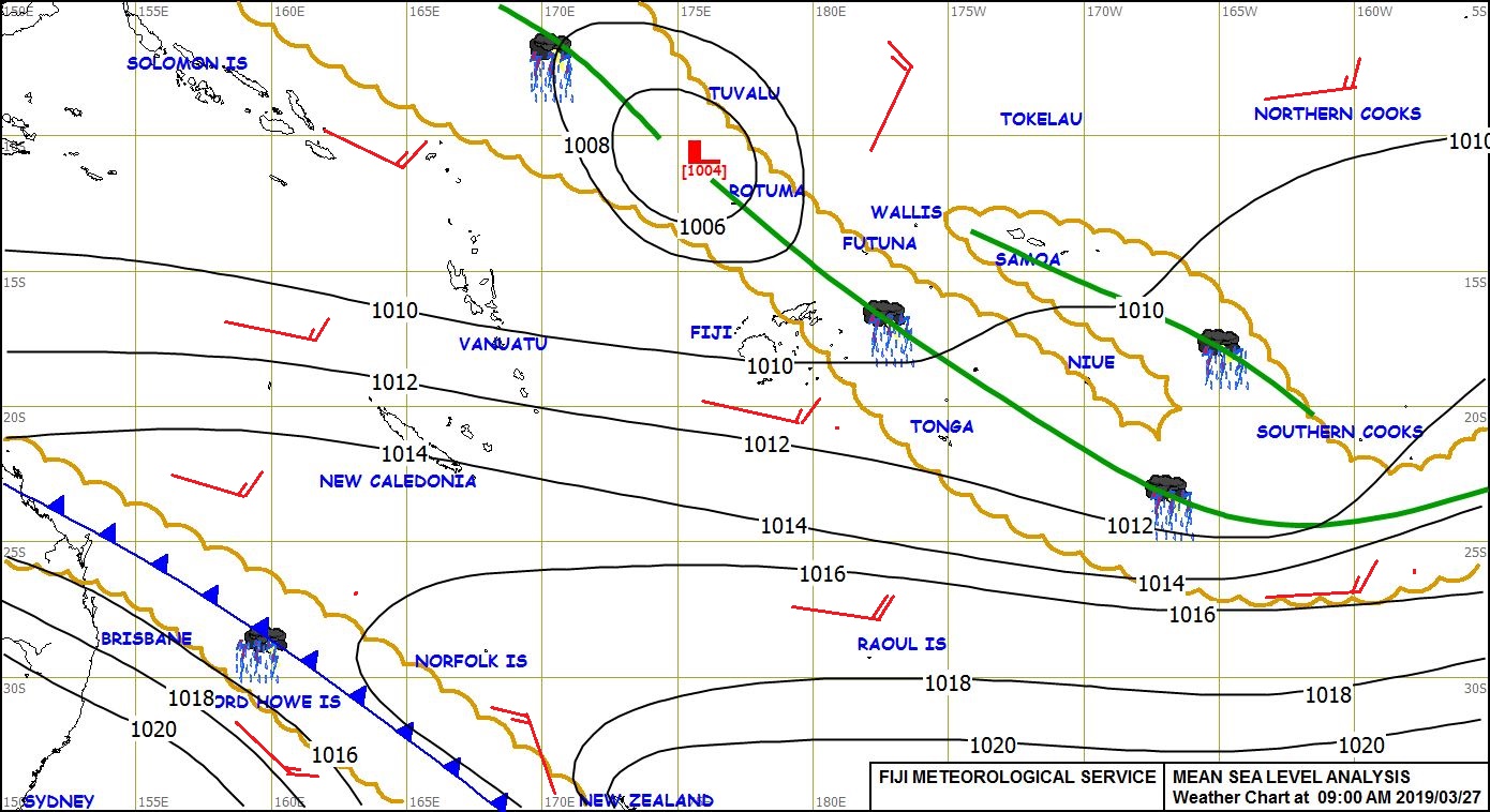 Weather watch: Trough of low pressure affects eastern parts - The Fiji ...