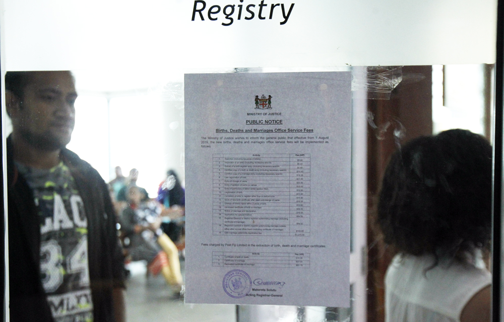 Birth certificate price hike concerns - The Fiji Times
