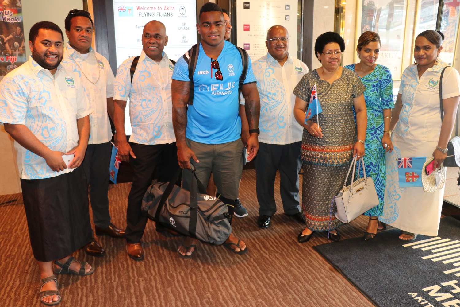 Fijians land in Japan; Mayor and ambassador greets team - The Fiji Times