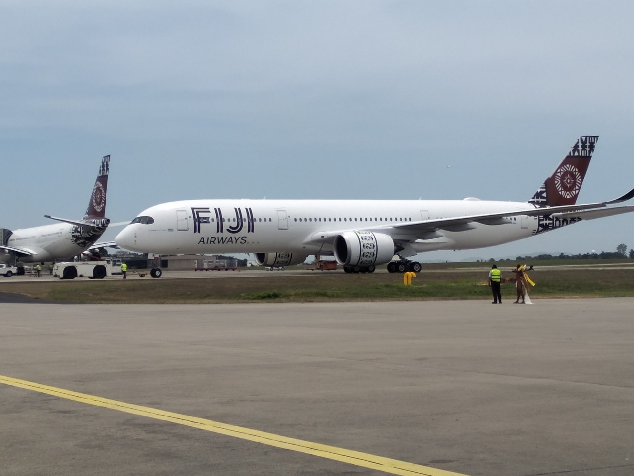Fiji Airways officially lands new Airbus at new home - The Fiji Times