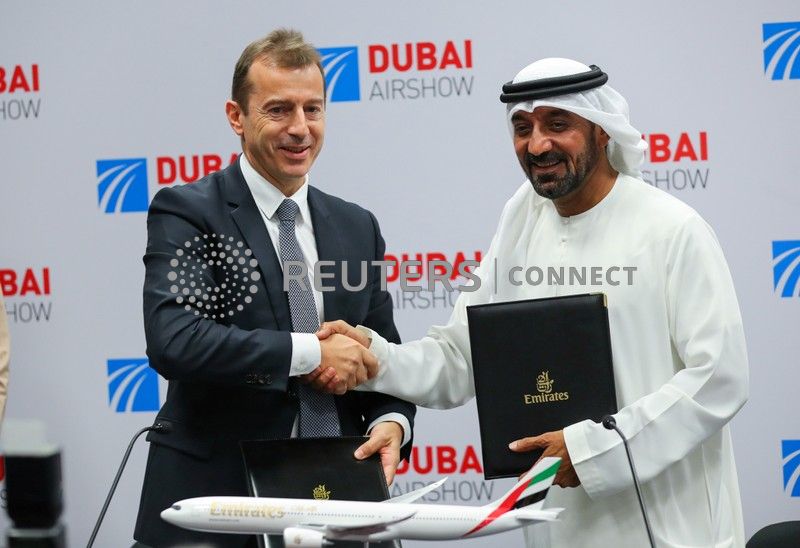 Emirates announces $16 billion order for 50 Airbus A350 planes - The ...