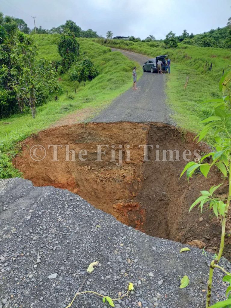 Road slip forces Tailevu road to close - The Fiji Times