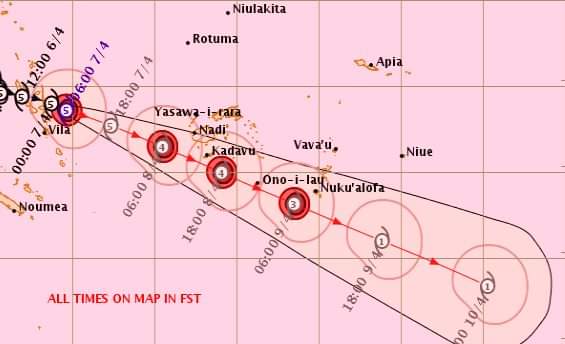 STC Harold: Hurricane warning for Kadavu, Ono-i-Lau - The Fiji Times
