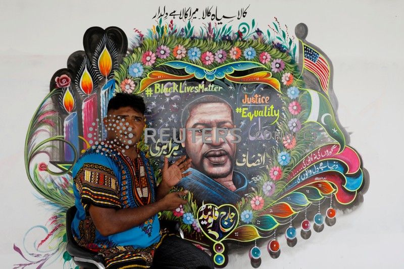 Artists around the world pay tribute to George Floyd - The Fiji Times