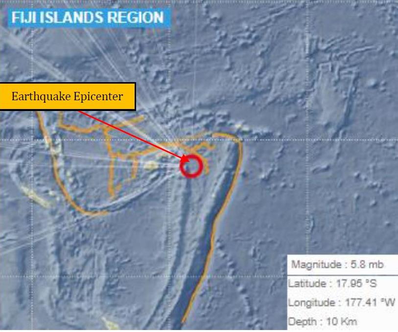 5.8 magnitude earthquake recorded in Vanua Balavu region - The Fiji Times