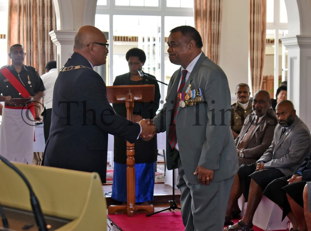 More recipients awarded Fiji Day commemorative medals - The Fiji Times
