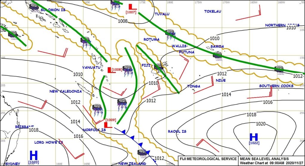 Weather watch: Trough of low pressure affects the group - The Fiji Times