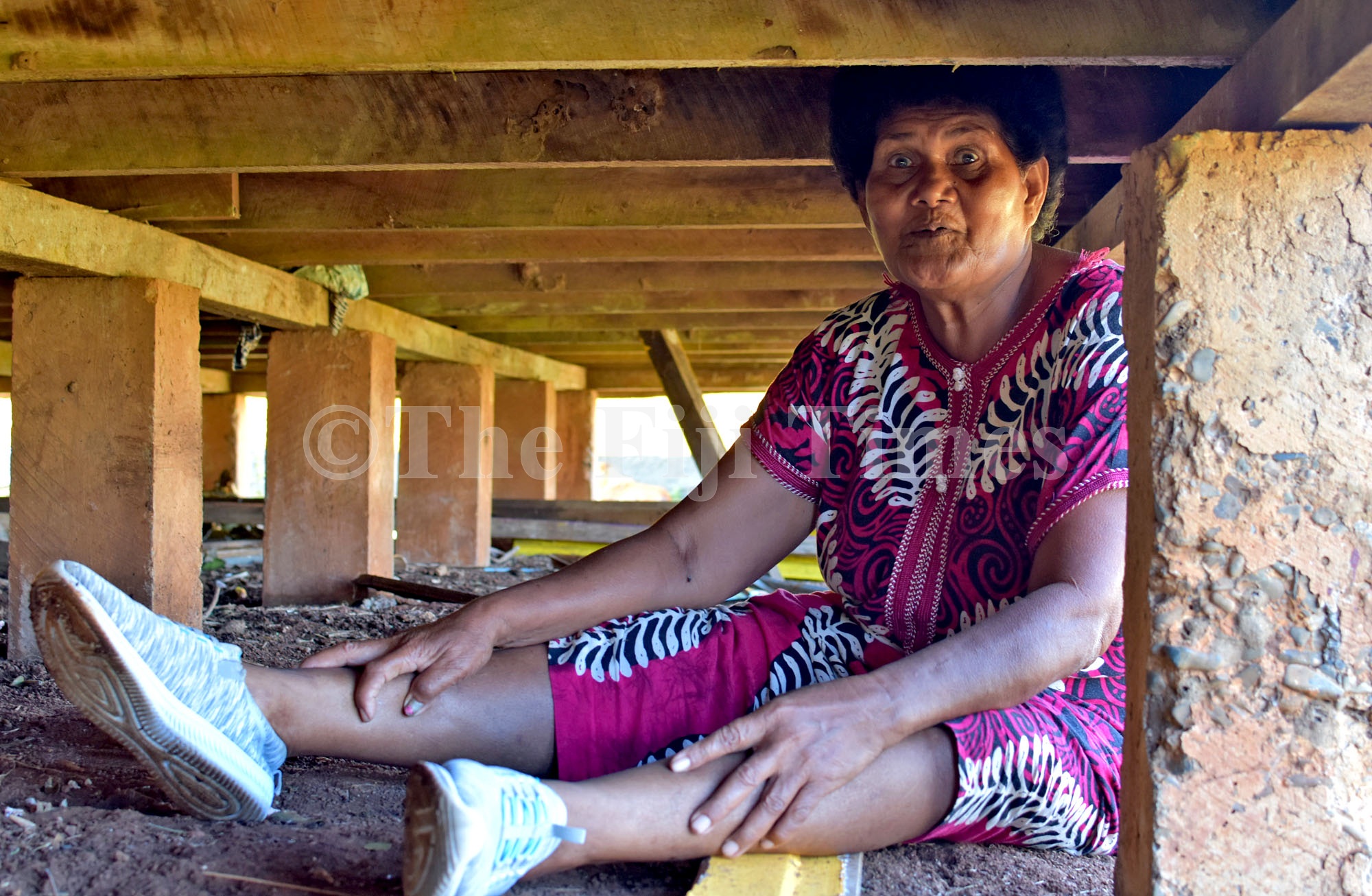 TC Yasa: Brave grandma cuddles baby - The Fiji Times