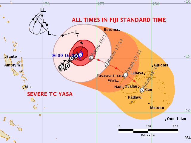 TC Yasa now a category 5 system - The Fiji Times