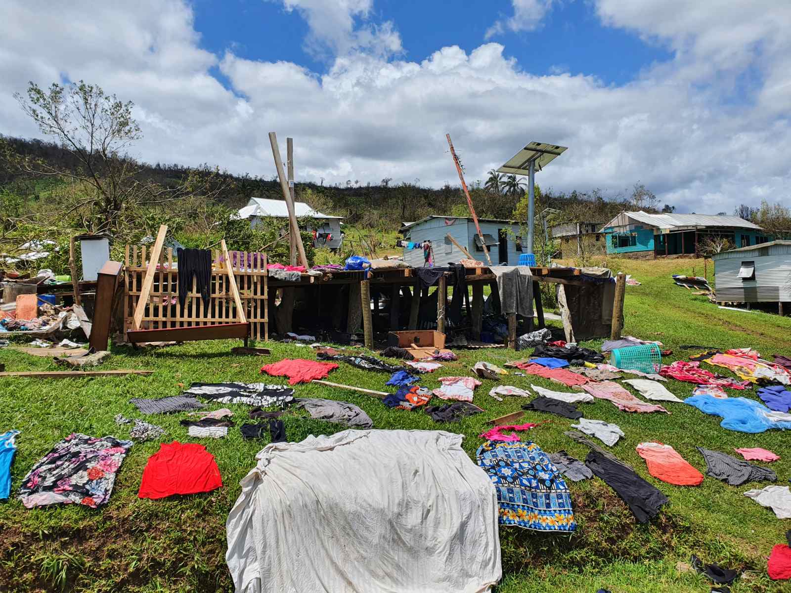 Villagers take shelter in homes as evacuation centre destroyed - The ...