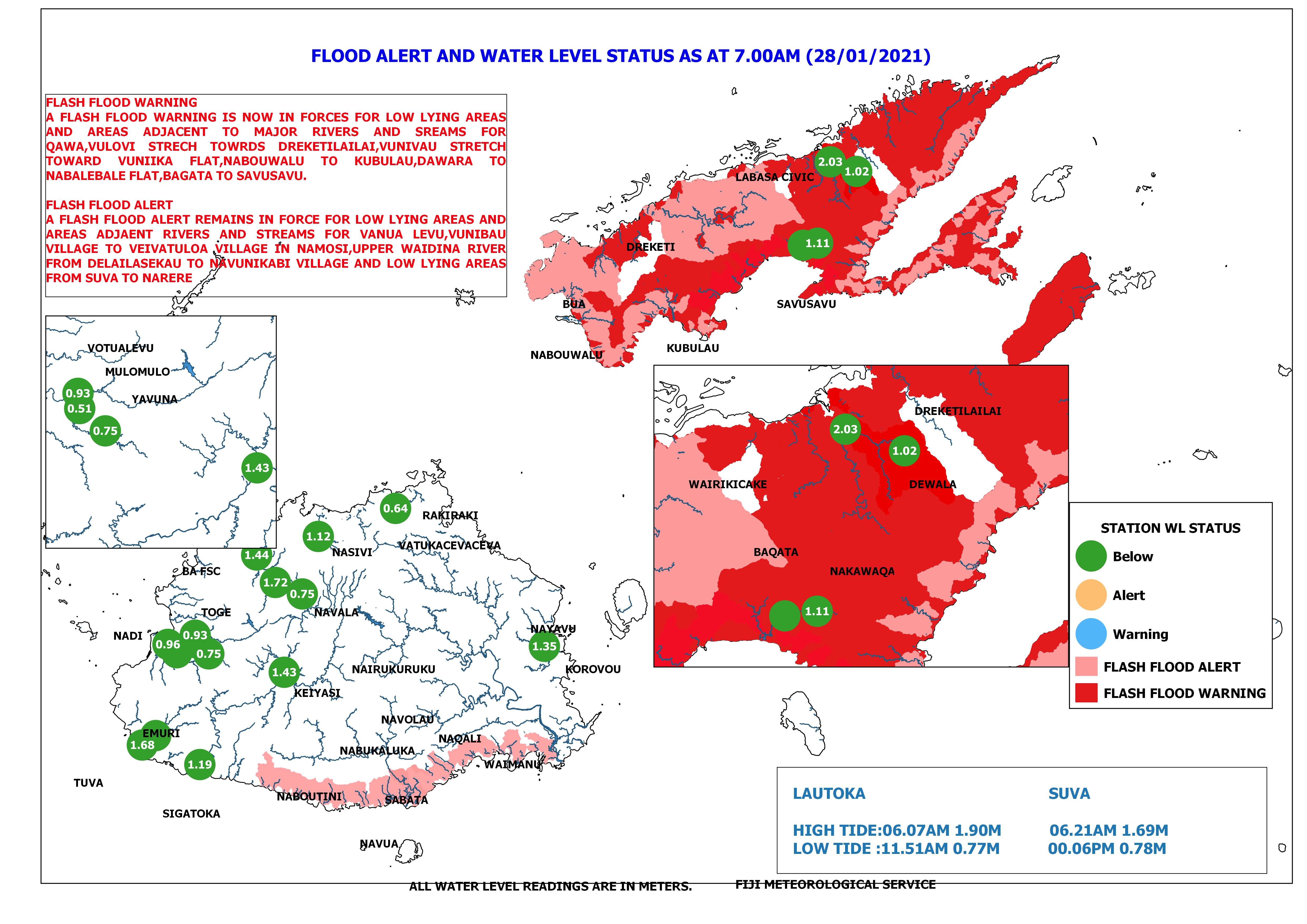 Weather watch: Flood warning now in force - The Fiji Times