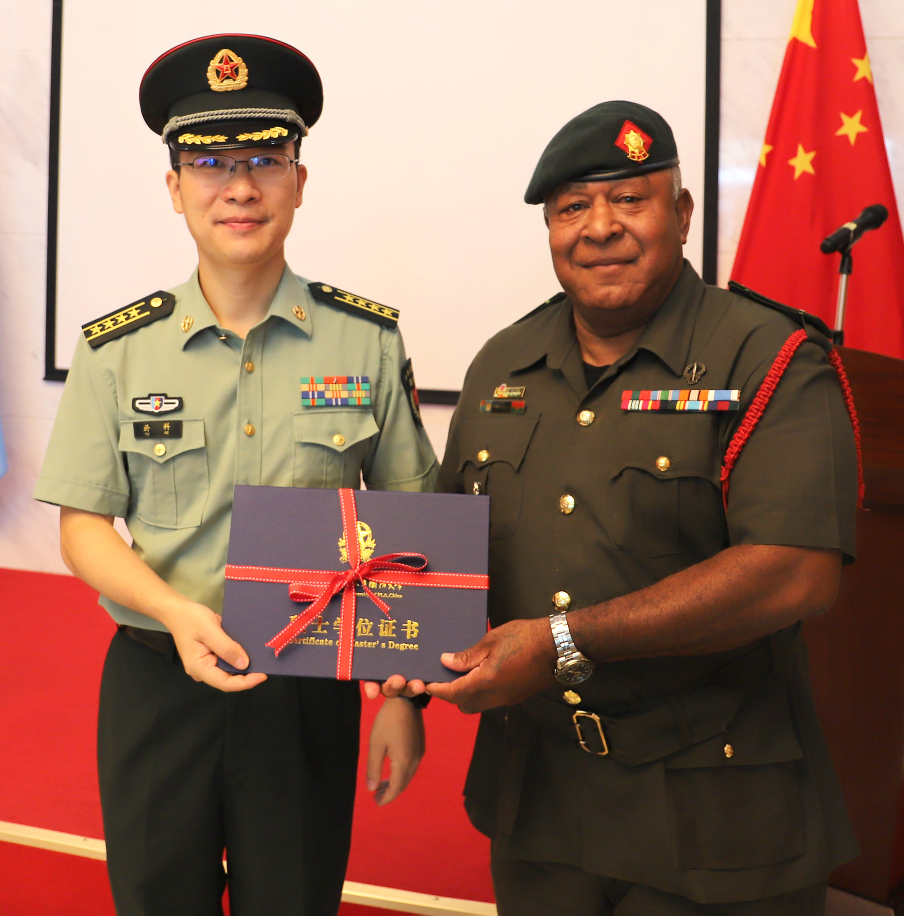 RFMF senior officers receive their Masters in Military Science degrees ...