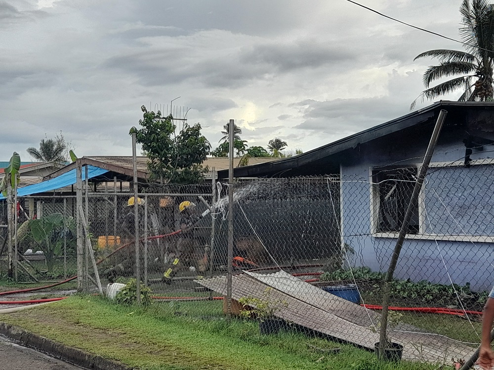 Home destroyed in a fire at Naodamu - The Fiji Times