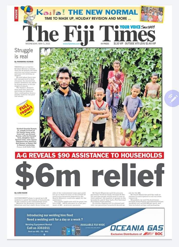 From the Editor-in-Chief’s desk: Your May 5 briefing - The Fiji Times