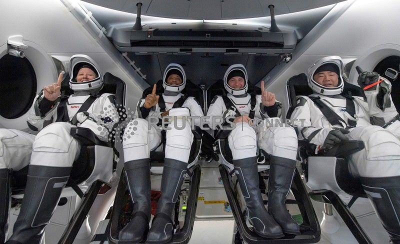 Four astronauts return from space station aboard SpaceX capsule - The ...