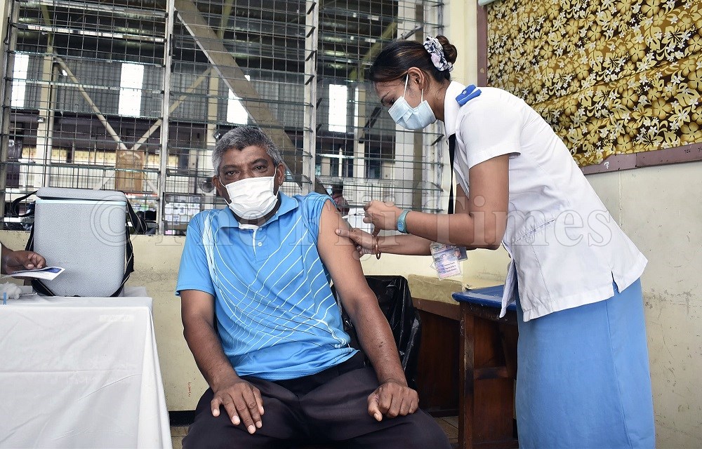 First jab after quarantine - The Fiji Times