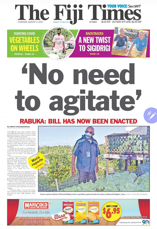 From the Editor-in-Chief's desk: Your August 5 briefing - The Fiji Times