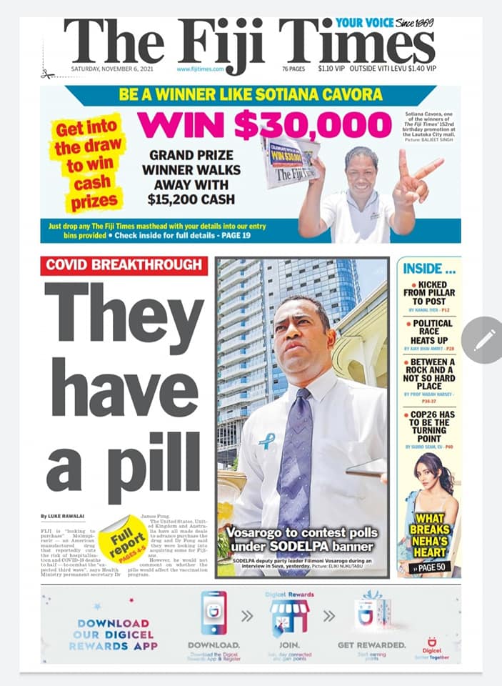 From the Editor-in-Chief's desk: Your November 6 briefing - The Fiji Times