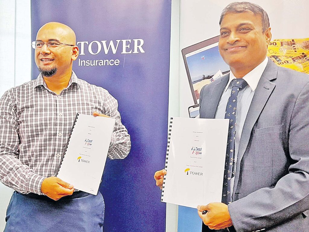Tower and Post Fiji sign bill pay MOU - The Fiji Times