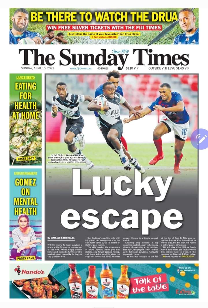 From the Editor-in Chief’s desk: Your April 10 briefing - The Fiji Times