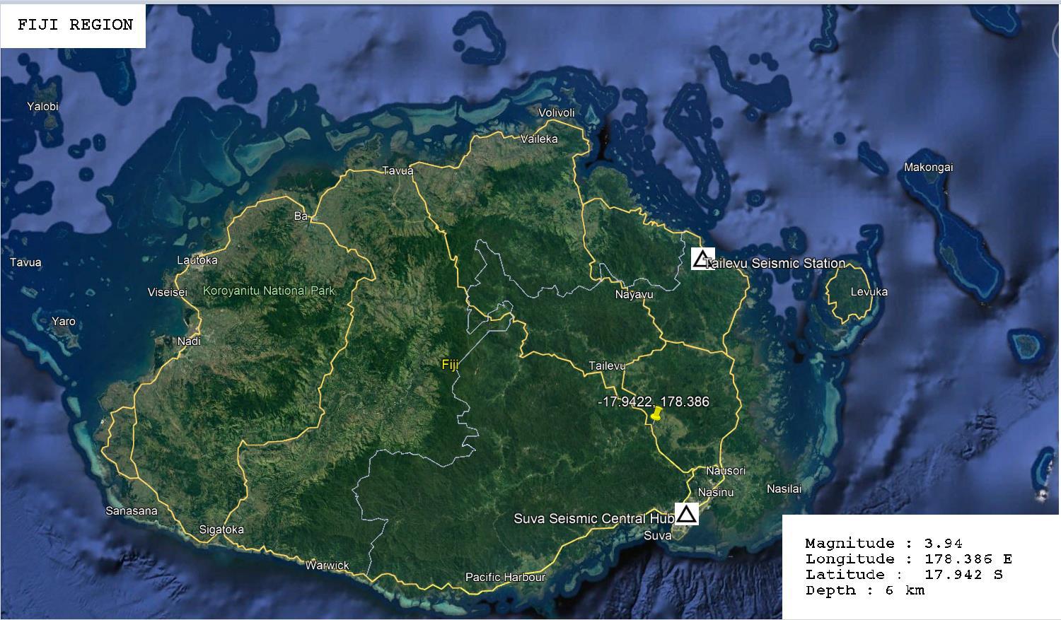 Seismic activity: Earthquake reported in Naitasiri region - The Fiji Times