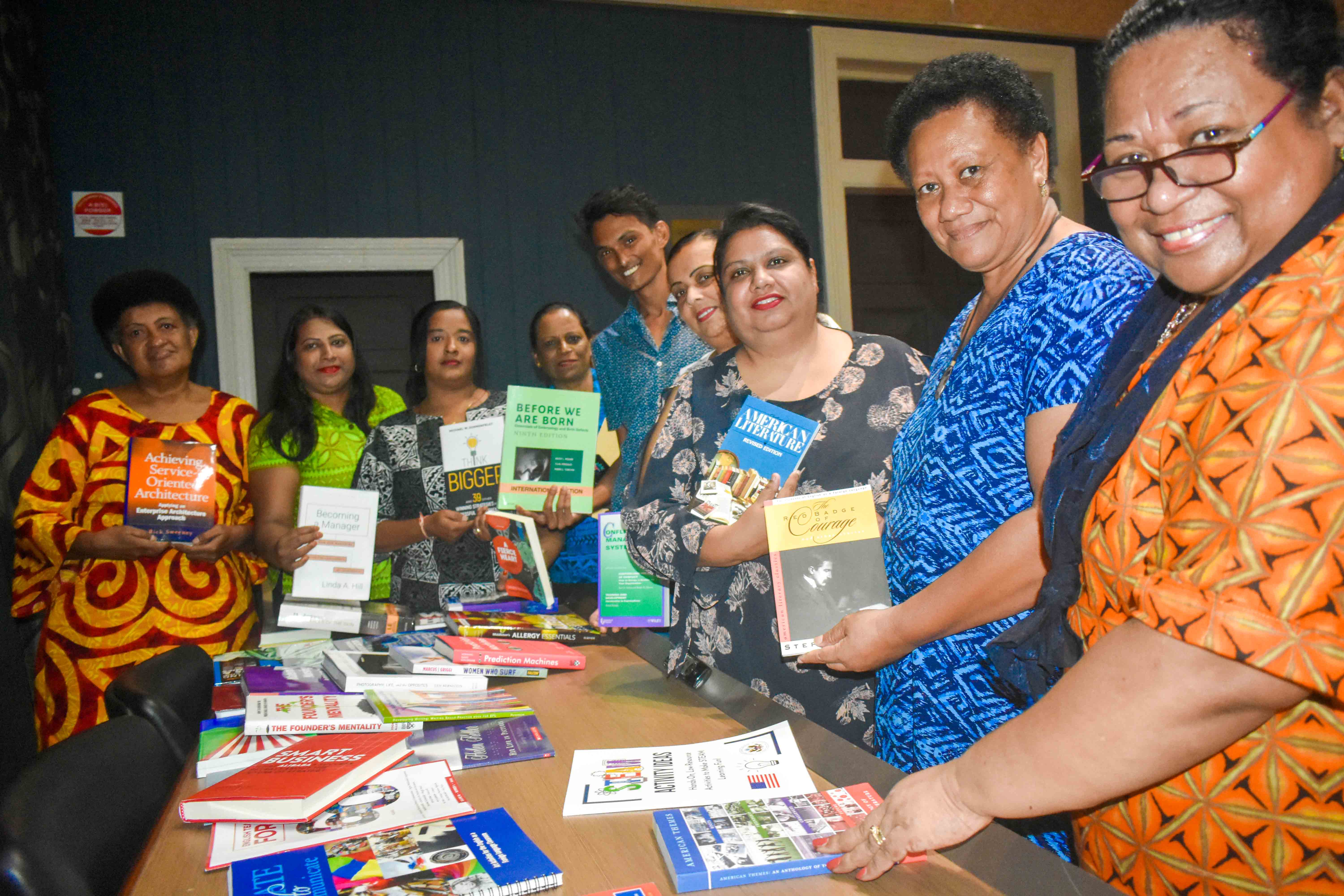 FNU receives book donation from U.S. Embassy - The Fiji Times