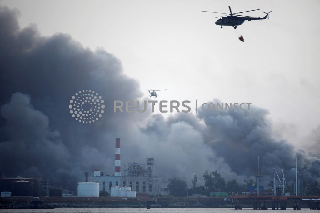 Cuba brings oil depot fire under control, worst in island's history ...