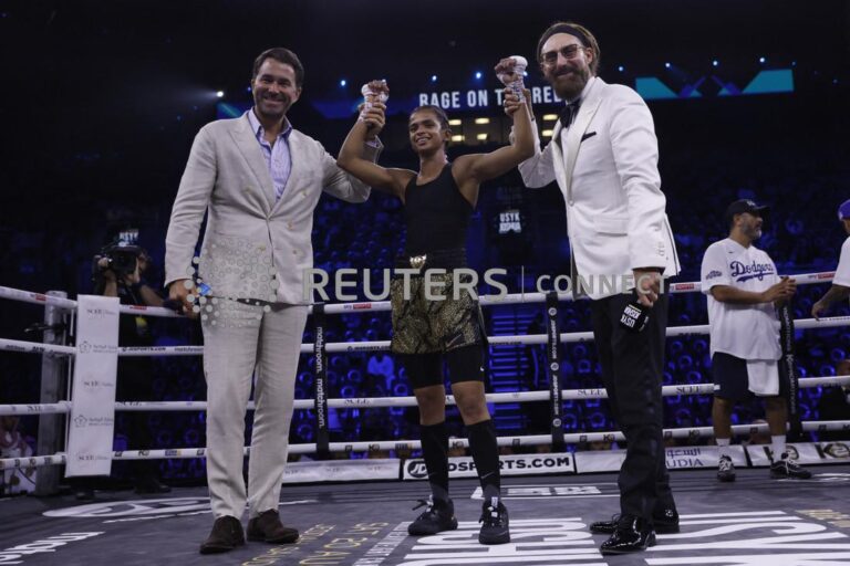 Ali takes only a minute to win first female pro fight in Saudi - The ...