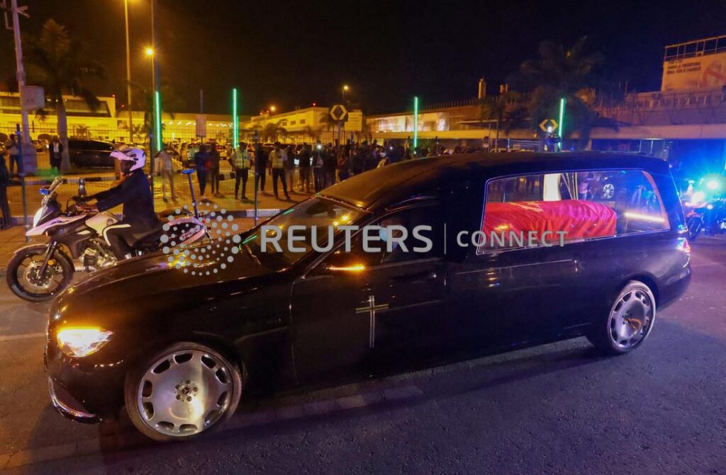 Body of Angolan ex-president arrives in Luanda amid tense election ...