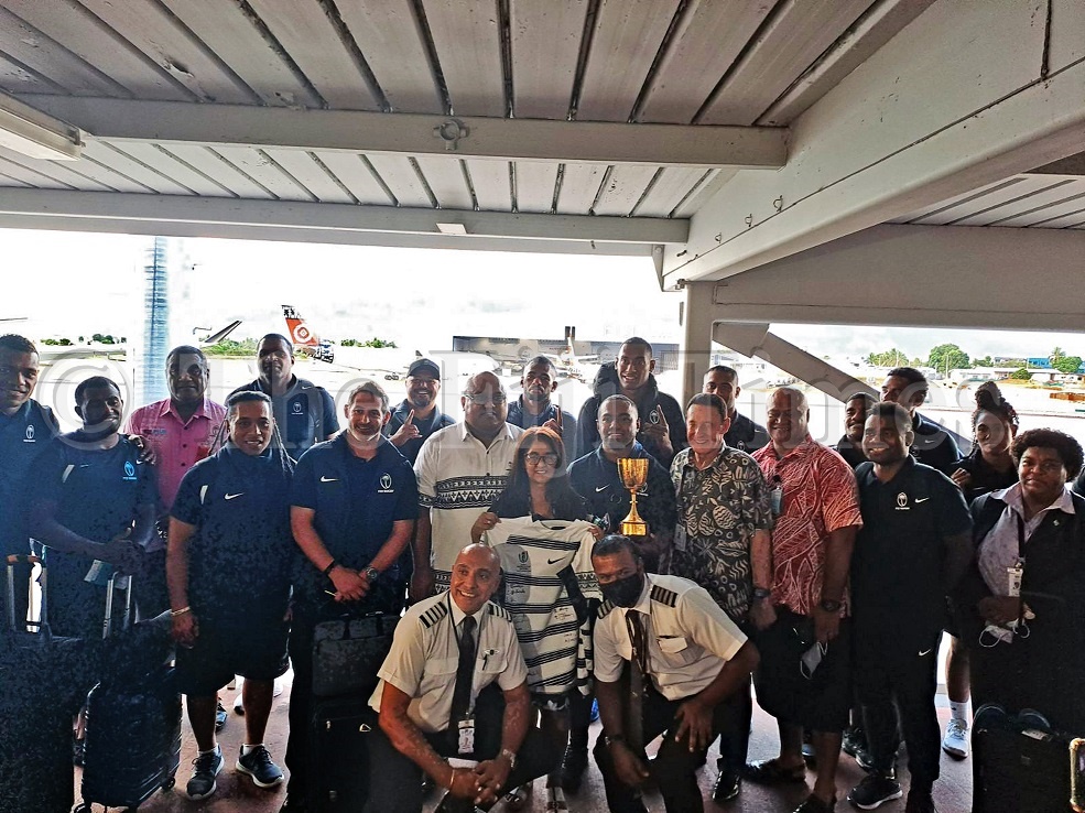 Touch down - Our 7s world champions arrive home - The Fiji Times