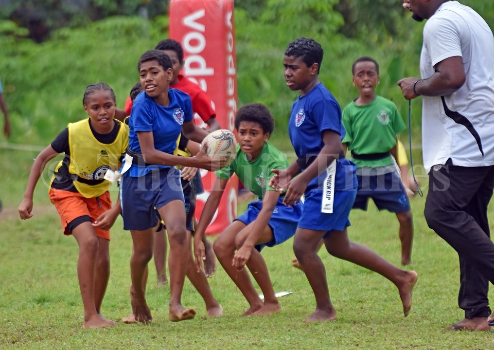 Young ruggers in action - The Fiji Times