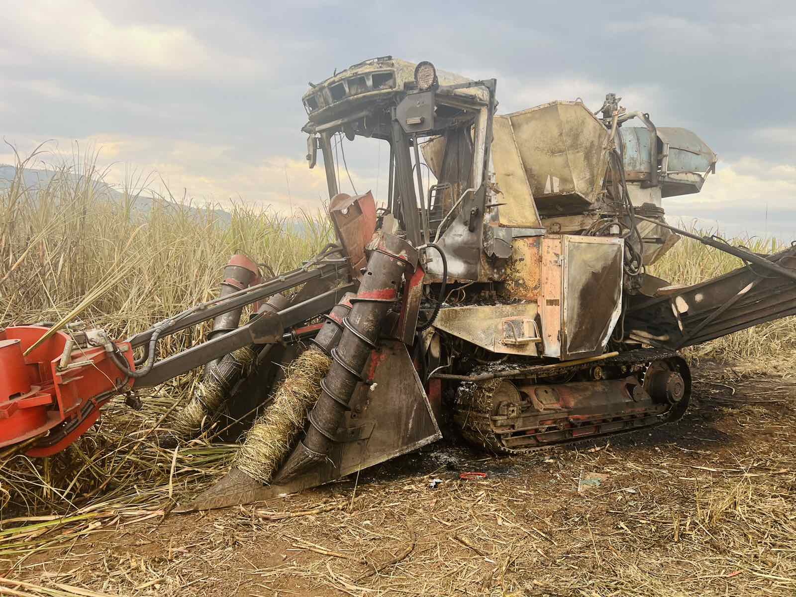 Fire destroys sugarcane harvester - The Fiji Times