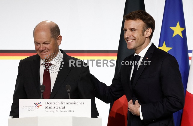 French and German leaders gloss over divisions at summit - The Fiji Times