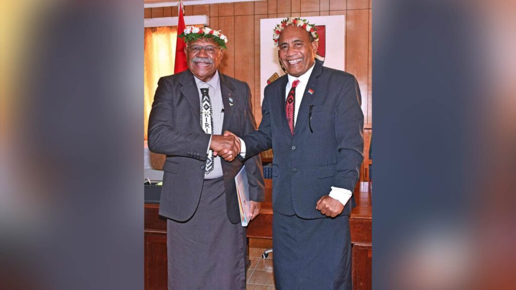 PM Rabuka thanks Kiribati president for starting functions with a ...
