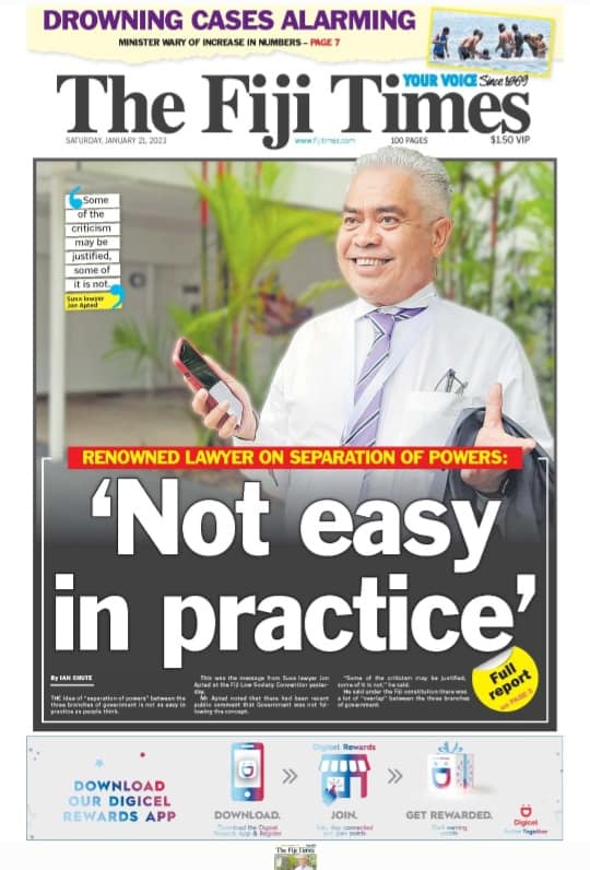 From the Editor-in-Chief's desk: Your January 21 briefing - The Fiji Times