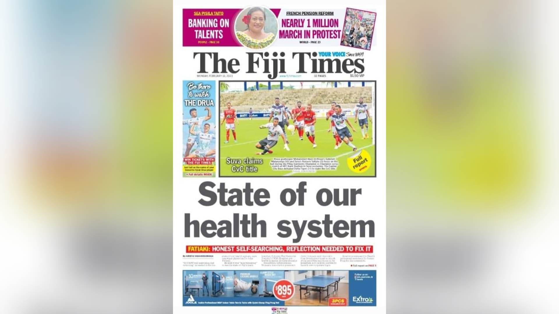 From the Editor-in-Chief’s desk: Your February 13 briefing - The Fiji Times