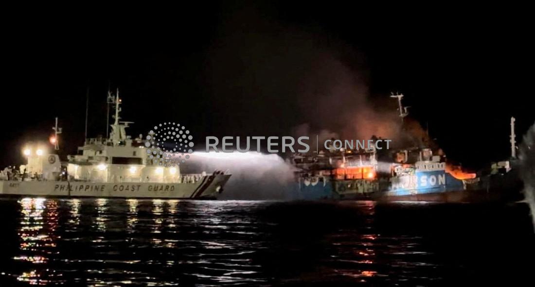 Fire on passenger ferry in Philippines kills 10 -coast guard - The Fiji ...