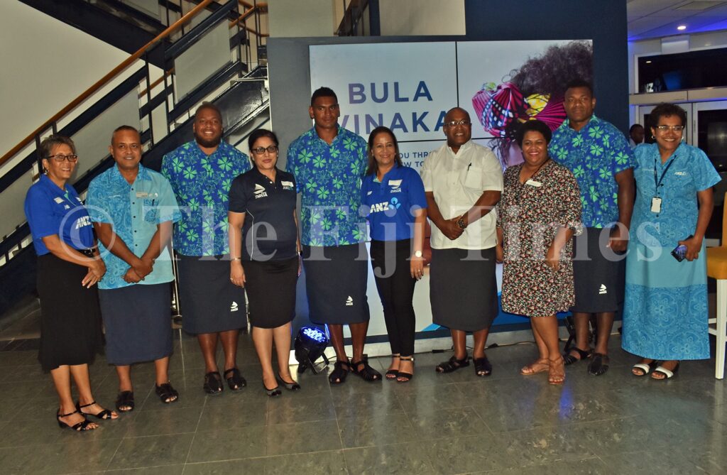 Players visit bank employees - The Fiji Times