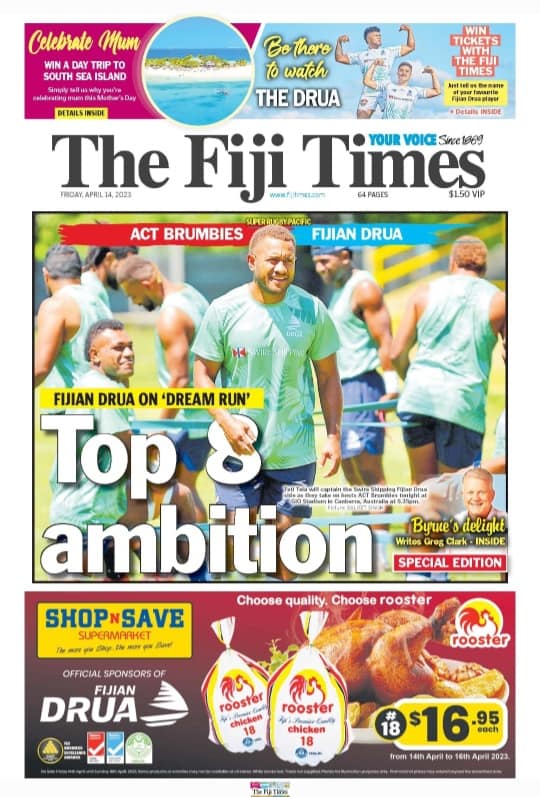 From the Editor-in-Chief's desk: Your April 14 briefing - The Fiji Times