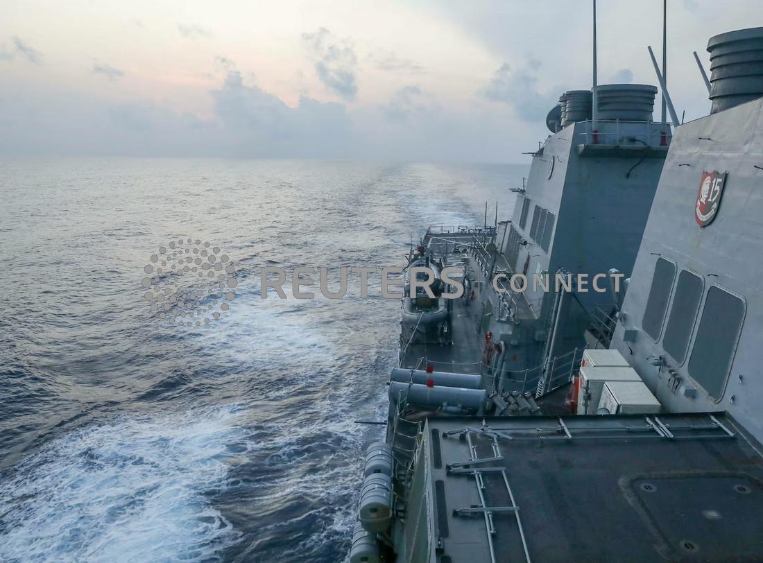 US Navy says destroyer conducts navigational rights mission in S. China ...
