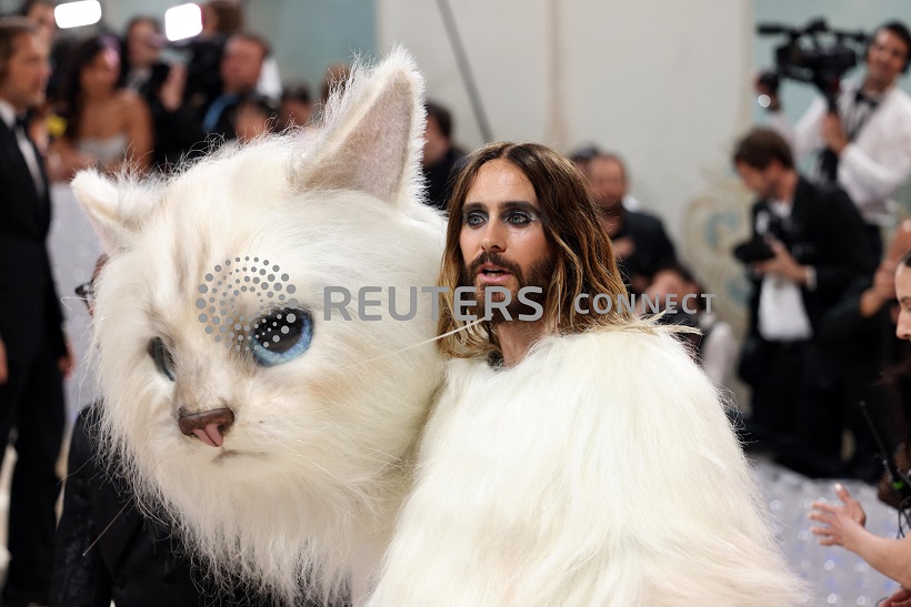 Jared Leto wears giant 'Choupette' costume to Met Gala - The Fiji Times