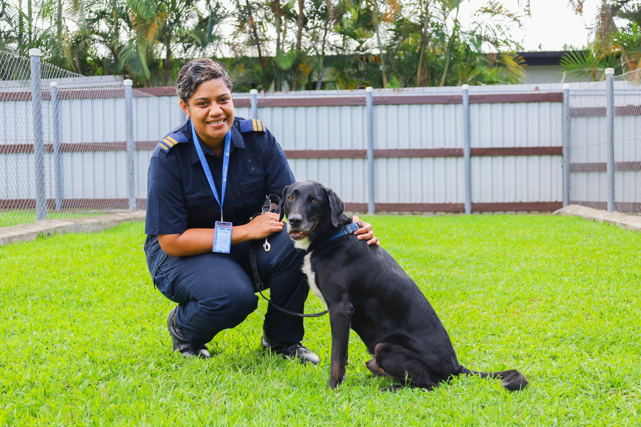 Dog handler honoured - The Fiji Times