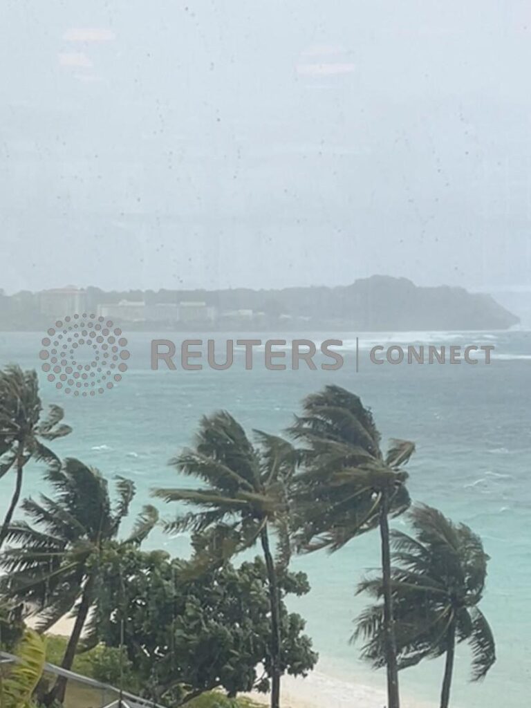 Winds intensify as Super Typhoon Mawar batters Guam - The Fiji Times
