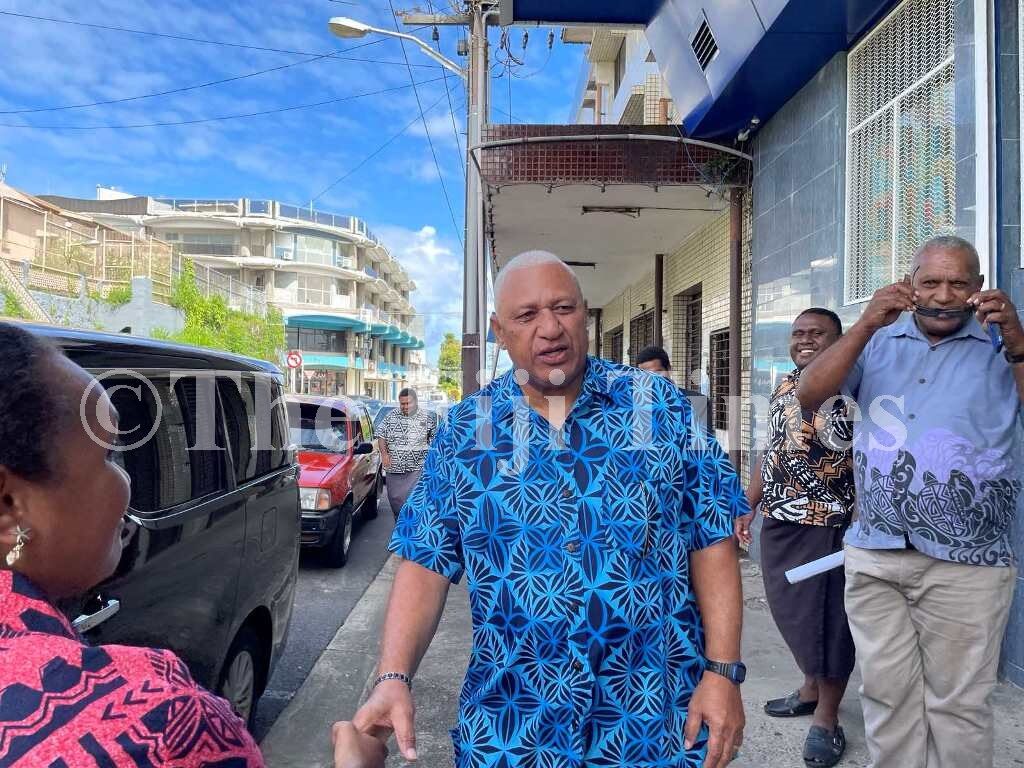 Bainimarama questioned at CID headquarters - The Fiji Times