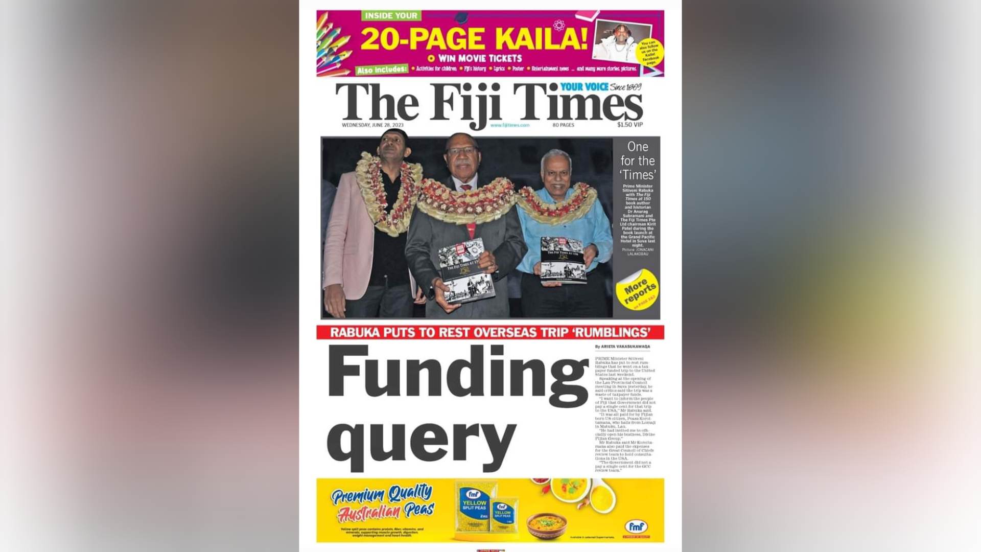 From the Editor-in-Chief’s desk: Your June 28 briefing - The Fiji Times